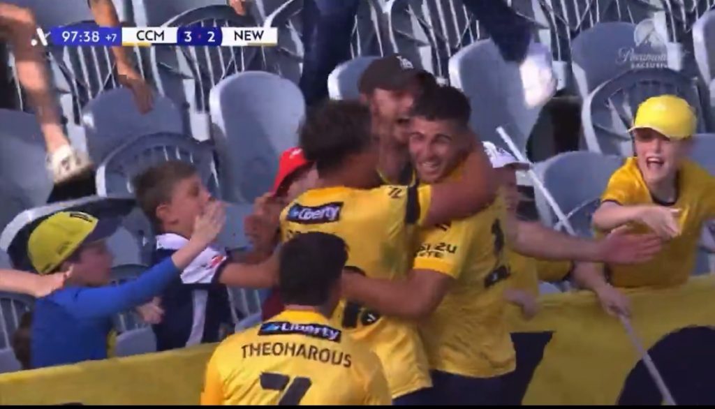 Watch: the unbelievable story created in Australian A-League men 90th ...